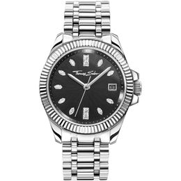 Thomas Sabo Damen Thomas Sabo Quarzuhr &raquo;DIVINE&laquo; Armbanduhr, Damenuhr, Datum, Mineralglas mit Saphirbeschichtung silber Einheitsgr&ouml;&szlig;e