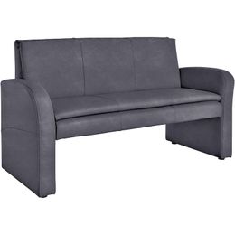 exxpo - sofa fashion Polsterbank &raquo;Cortado, elegant und zeitlos, bequem&laquo; hohe Bodenfreiheit, sch&ouml;ne Detailverarbeitung, wahlweise Lederbezug grau Luxus