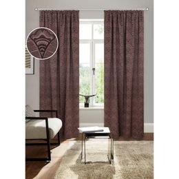 Bruno Banani Verdunkelungsvorhang &raquo;Alessio&laquo; Kr&auml;uselband 1 Stk. tlg. Elegantes Muster, Jacquard, verdunkelnder Vorhang, blickdicht,modern Polyester, Polyester 145cm