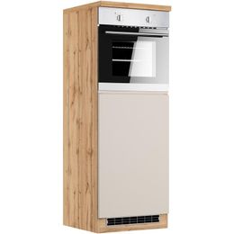 KOCHSTATION Backofen/K&uuml;hlumbauschrank &raquo;KS-Virginia,neu in verbesserter Ausf&uuml;hrung&laquo; Arbeitsplatte 38 mm stark, Stauraum, Softclose, Ma&szlig;e (B/H/T): ca. 