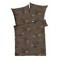 Kaeppel Bettw&auml;sche &raquo;Swing&laquo; 2 Stk. braun Interlock-Jersey, Obermaterial: 100% Baumwolle B/L: 135cm x 200cm, 1 Stk., 1 Stk., Interlock-Jersey, B/L: 80cm x 80cm,