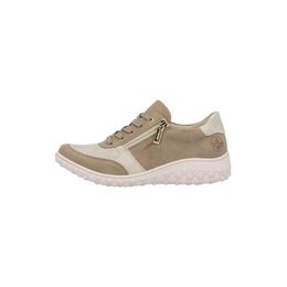 Rieker Nabukino Schn&uuml;r-Sneaker Beige | Gr.: 36