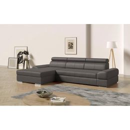 Sit & More sit&more Ecksofa &raquo;Broadway L-Form&laquo; inklusive Kopfteilverstellung, wahlweise mit Schlaffunktion braun Luxus-NaturLeder;Luxus-Kunstleder;NaturLEDER ;