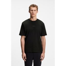BOSS Green Herren T-Shirt "Tee 10 Relaxed Fit", schwarz, Gr. XXXL, unifarben, Single Jersey, Obermaterial: 100% Baumwolle, Shirts,
