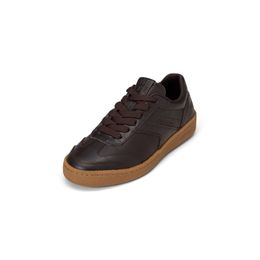 Marc O'Polo MARC O'POLO Damen Sneaker "aus edlem Rindleder", Gr. 41, braun, Obermaterial: 100% Leder, unifarben, Schuhe