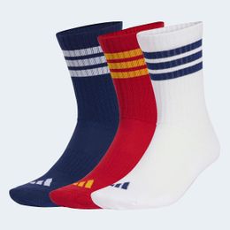 Damen Funktionssocken "3-STREIFEN, KN&Ouml;CHELLANG, MIT POLSTERUNG, 3ER-PACK", adidas Performance, Gr. XXL, bunt, Obermaterial: 59% Baumwolle, 37%