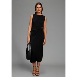 Laura Scott Damen Abendkleid "mit Schmuck-Element", schwarz, Gr. 42, unifarben, Jersey, Obermaterial: 95% Polyester, 5% Elasthan, Kleider, aus