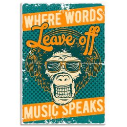 Artland Wandbild &raquo;Musik spricht&laquo; 1 Stk. tlg. als Alubild, Leinwandbild, Poster, Wandaufkleber in verschied. Gr&ouml;&szlig;en B/H/T: 50cm x 70cm, Leinwandbilder 