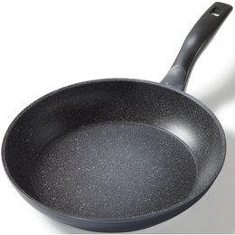 Stoneline Bratpfanne Aluminium 1 Stk. tlg. Stoneline - Keramikbeschichtung, Induktion grau &Oslash; 28cm + H&ouml;he 5,1cm