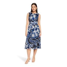 BETTY & CO BETTY & CO Damen Chiffonkleid "Damen ohne Arm", blau, Gr. 38, Chiffon, Obermaterial: 100% Polyester. Futter: 100% Polyester, Kleider