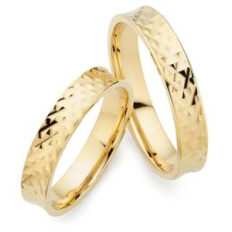 Phoenix PH&Ouml;NIX Damen Trauring "Schmuck Partnerring Ehering Verlobungsring Freundschaftsring", 58, Silber 925 (Sterlingsilber), 4mm, gold, Silber 925