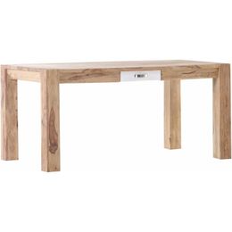 GUTMANN FACTORY Esstisch &raquo;Vienna&laquo; mit zwei gegen&uuml;berliegenden Schubladen beige B/H/T: 180cm x 77cm x 90cm