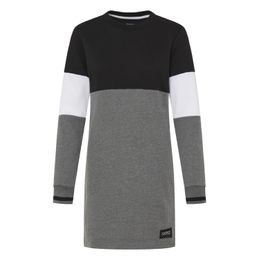 oxmo Damen Sweatkleid "Sweatkleid OXOmila", schwarz, Gr. M, Obermaterial: 80% Polyester PES. 20% Baumwolle CO., Kleider