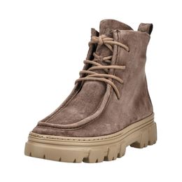 Paul Green Damen Schn&uuml;rstiefelette "Paul Green Stiefelette Veloursleder", Gr. 36, braun, Veloursleder, Schuhe