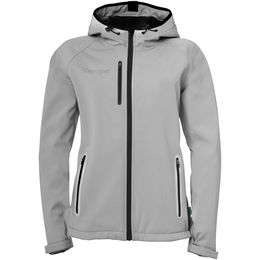 Kempa Damen Softshelljacke "SOFTSHELL JACKE SOFTSHELL WOMEN", grau, Gr. XS, Obermaterial: 100% Polyester Pol. recyc.., Jacken