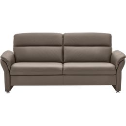 Die PlanBar 3-Sitzer &raquo;PN-EM16031, Breite 216 cm&laquo; Echtleder mit Federkernpolsterung, wahlweise mit Armteilverstellung braun B/H/T: 216cm x 96cm x 92cm,