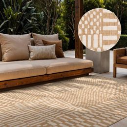 Ted Baker Teppich &raquo;Barkham, Wendeteppich&laquo; rechteckig 8 mm H&ouml;he Designteppich, Wetterfest, Pflegeleicht, Modern, Wohnzimmer, Terrasse beige Polypropylen B : 