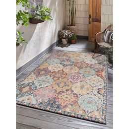 the carpet Teppich &raquo;Palma&laquo; rechteckig 4 mm H&ouml;he Outdoor moderner robuster In und Outdoor Teppich bunt Polypropylen B : 140cm 1 Stk., 4mm, L: 200cm