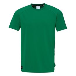 Uhlsport Herren T-Shirt "T-Shirt ID", blau, Gr. L, Obermaterial: 97% Baumwolle CO(Bio). 3% Elasthan EL., Shirts