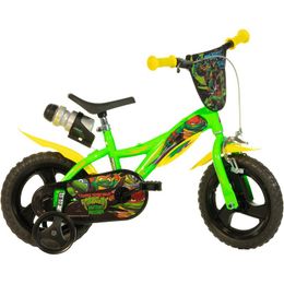 DINO BIKES Kinderfahrrad &raquo;Turtles 12" Kinderfahrrad 2-4 Jahre&laquo; 1 Gang ohne Schaltung gr&uuml;n 12 Zoll (30,48cm) hinten: 12 Zoll (30,48cm) Kinderfahrrad