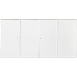 Sideboard &raquo;Mistral Kubus&laquo; mit vier T&uuml;ren, Wandmontage/stehend, Breite: 136 cm wei&szlig; Holzwerkstoff, Massivholz B/H/T: 136cm x 69cm x 32,5cm, 4 Stk.