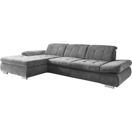 Die PlanBar Ecksofa &raquo;MP-IN17004 L-Form, Breite 331 cm, Kaltschaum-Polsterung&laquo; inkl. Sitztiefenverstellung, wahlweise weitere Funktionen grau 100% 