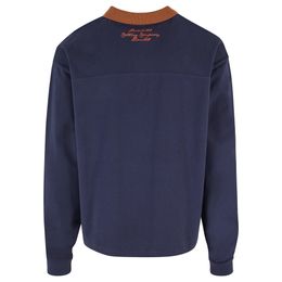 Prohibited Poloshirt Damen Gr&ouml;&szlig;e XL dunkelblau / braun / orange
