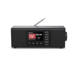 Hama Digitalradio (DAB+) &raquo;Digitalradio mit DAB DAB+ FM Bluetooth und Wecker&laquo; ( Digitalradio (DAB+) 10 W) 4,3 Zoll TFT-Farbdisplay, gro&szlig;e Tasten, 