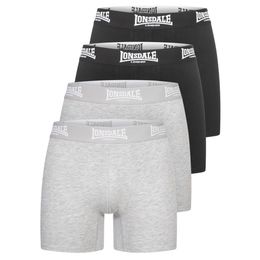 Lonsdale Boxershorts Herren Gr&ouml;&szlig;e M graumeliert / schwarz / wei&szlig;