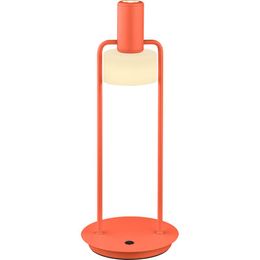 HELL h&ouml;llisch gutes Licht LED Tischleuchte &raquo;BANJI&laquo; LED-Modul 1 Stk. Warmwei&szlig; Tastdimmer orange 2, &Oslash; 14,5cm H: 38cm, 1 Stk.