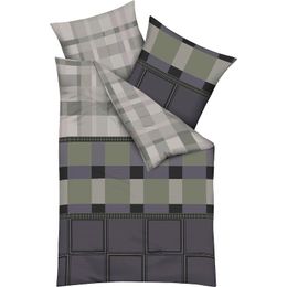 Kaeppel Bettw&auml;sche &raquo;Penthouse&laquo; 2 Stk. lila Mako-Satin, Obermaterial: 100% Baumwolle B/L: 155cm x 220cm, 1 Stk., 1 Stk., Mako-Satin, B/L: 80cm x 80cm, 2 Stk.