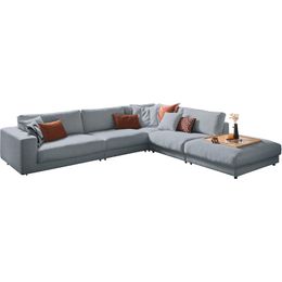 3C Candy Ecksofa &raquo;Enisa II, bequem und komfortabel, gro&szlig;es Familiensofa, L-Form&laquo; incl. 3 Flatterkissen, wahlweise mit Flecken-Schutz-Bezug Easy care 