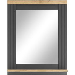 OTTO home Wandspiegel &raquo;WESTMINSTER, Spiegel im Landhausstil, Badspiegel&laquo; in 2 Farben verf&uuml;gbar, mit Ablageboden grau Holzwerkstoff B/H/T: 60cm x 75cm 