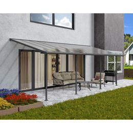 Terrassendach &raquo;Sierra Alu Terrassen&uuml;berdachung&laquo; einfache DIY Montage grau Aluminium, Polycarbonat (PC) B/H/T: 739cm x 305cm x 295cm