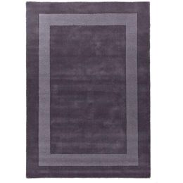 Theko Wollteppich &raquo;USEDOM 8301&laquo; rechteckig 11 mm H&ouml;he Uni Farben, reine Wolle, handgetuftet, mit Bord&uuml;re grau Wolle B : 190cm 1 Stk., 11mm, L: 290cm