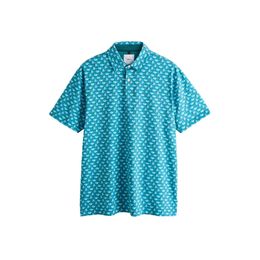 next Poloshirt Herren Gr&ouml;&szlig;e S royalblau / petrol / schwarz / wei&szlig;
