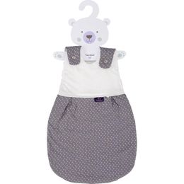 Tr&auml;umeland Babyschlafsack &raquo;Au&szlig;enschlafsack P&uuml;nktchen grau&laquo; grau Obermaterial: 100% Baumwolle 80/86, umlaufender Rei&szlig;verschluss