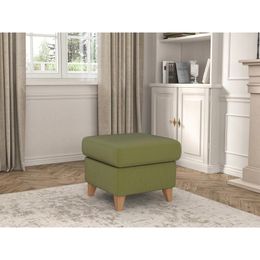 Sit & More sit&more Stauraumhocker &raquo;Visby&laquo; Stauraum, auch erh&auml;ltlich mit Wasser zu reinigendem "Soft clean" Bezug gr&uuml;n B/H/T: 58cm x 48cm, Luxus-Microfaser Paris