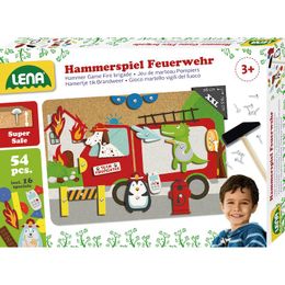 LENA Spiel &raquo;Hammerspiel Feuerwehr&laquo; bunt Einheitsgr&ouml;&szlig;e Spiel