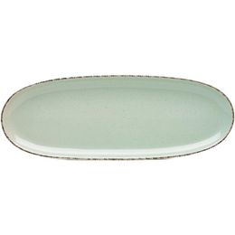 Van Well Servierplatte &raquo;Platte Urban, 34 x 12,5 cm, 4 St&uuml;ck&laquo; sp&uuml;lmaschinen- und mikrowellengeeignet gr&uuml;n Steinzeug B/H/L: 12,5cm x 2cm x 34cm