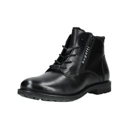 Bugatti Herren Schn&uuml;rstiefelette "Bugatti Stiefelette Nappaleder", Gr. 41, schwarz, Nappaleder, Schuhe