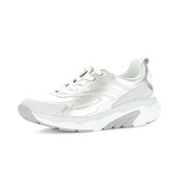 Gabor Damen Sneaker "Sneaker low", Gr. 36, silber, Schuhe