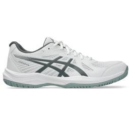 asics Herren Hallenschuh "UPCOURT 6", Gr. 49wei&szlig;, steel grau, Synthetik, Schuhe, besonders geeignet f&uuml;r Handball und Volleyball