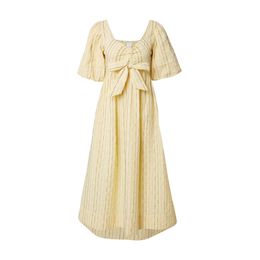 YAS Kleid Damen Gr&ouml;&szlig;e 34 hellblau / zitrone / schwarz Sommerkleid