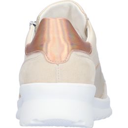 Waldl&auml;ufer WALDL&Auml;UFER Damen Sneaker "K-SUNNY", Gr. 4,5, beige, Nappaleder, Nubukleder, Veloursleder, mehrfarbig, Schuhe, Bequemschuh, Halbschuh mit seitlichem