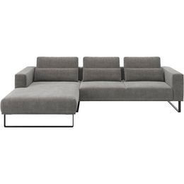 Musterring Ecksofa &raquo;JUSTB! PM100, stilvoller Lounge-Komfort von &laquo; Kollektion Bettina Zimmermann, optionaler Sitzvorzug & Fu&szlig;-Auswahl grau 100% Polyester B/H/T: 