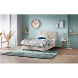Westfalia Schlafkomfort Polsterbett &raquo;Padua&laquo; mit Rautensteppung, 3 verschiedene Matraztenarten w&auml;hlbar beige Bezug 100% Polyester, Polsterung: Polsterwatte, Material Gestell: 
