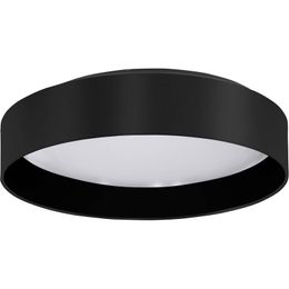 OTTO home LED Deckenleuchte &raquo;Merryn&laquo; LED-Modul 1 Stk. Neutralwei&szlig; Warmwei&szlig; Deckenlampe &Oslash;38 x H9 cm mit Textil-/Stoffschirm, CCT, Fernbedienung schwarz