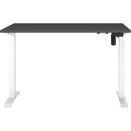 Germania Schreibtisch &raquo;Boras&laquo; Breite 120/140/160/180 cm, Metallgestell, elektrisch h&ouml;henverstellbar grau B/H/T: 120cm x 120cm x 80cm, Gestellfarbe 