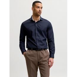 JACK & JONES Button Up Shirt 'JPRBLAPARKER' male size S marine blue